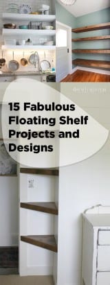 15 Floating Shelf Designs, Projects and Tutorials