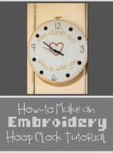 How to Make an Embroidery Hoop Clock | How To Build It