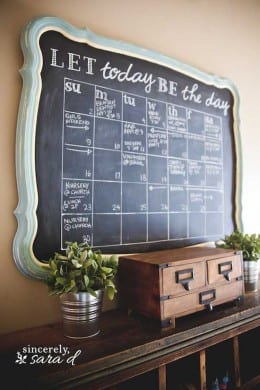 10 Chalkboard Calendar Ideas that Look Amazing | How To Build It