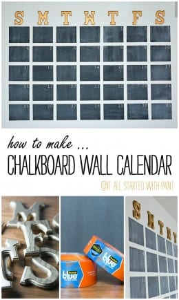 10 Chalkboard Calendar Ideas that Look Amazing | How To Build It