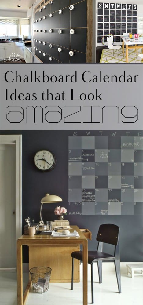 10 Chalkboard Calendar Ideas that Look Amazing | How To Build It