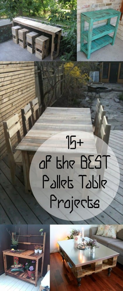 15+ Amazing DIY Pallet Tables | How To Build It