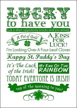 Feel Lucky with 15 FREE St. Patrick’s Day Printables | How To Build It